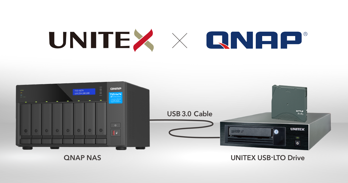LTOとNASの利点を融合した新しい大容量データソリューション！｜UNITEX